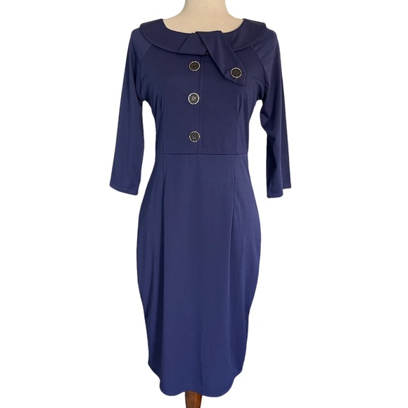 Unbranded | Dresses | Unbranded 94s Inspired Retro Blue Dress | Poshmark